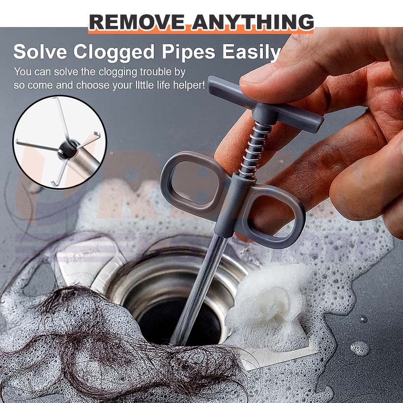 UBH Drain snake clog remover Sinki sumbat 3M Bendable drain cleaner ...