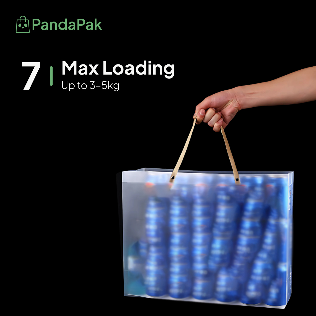 50pcs Beg Plastik Frosted PP Bag Transparent Gift Bag Reusable Shopping ...