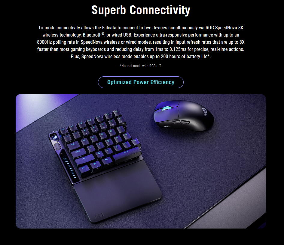 Asus ROG Falcata M703 Black Gaming Keyboard HFX V2 - Magnetic Switch ...