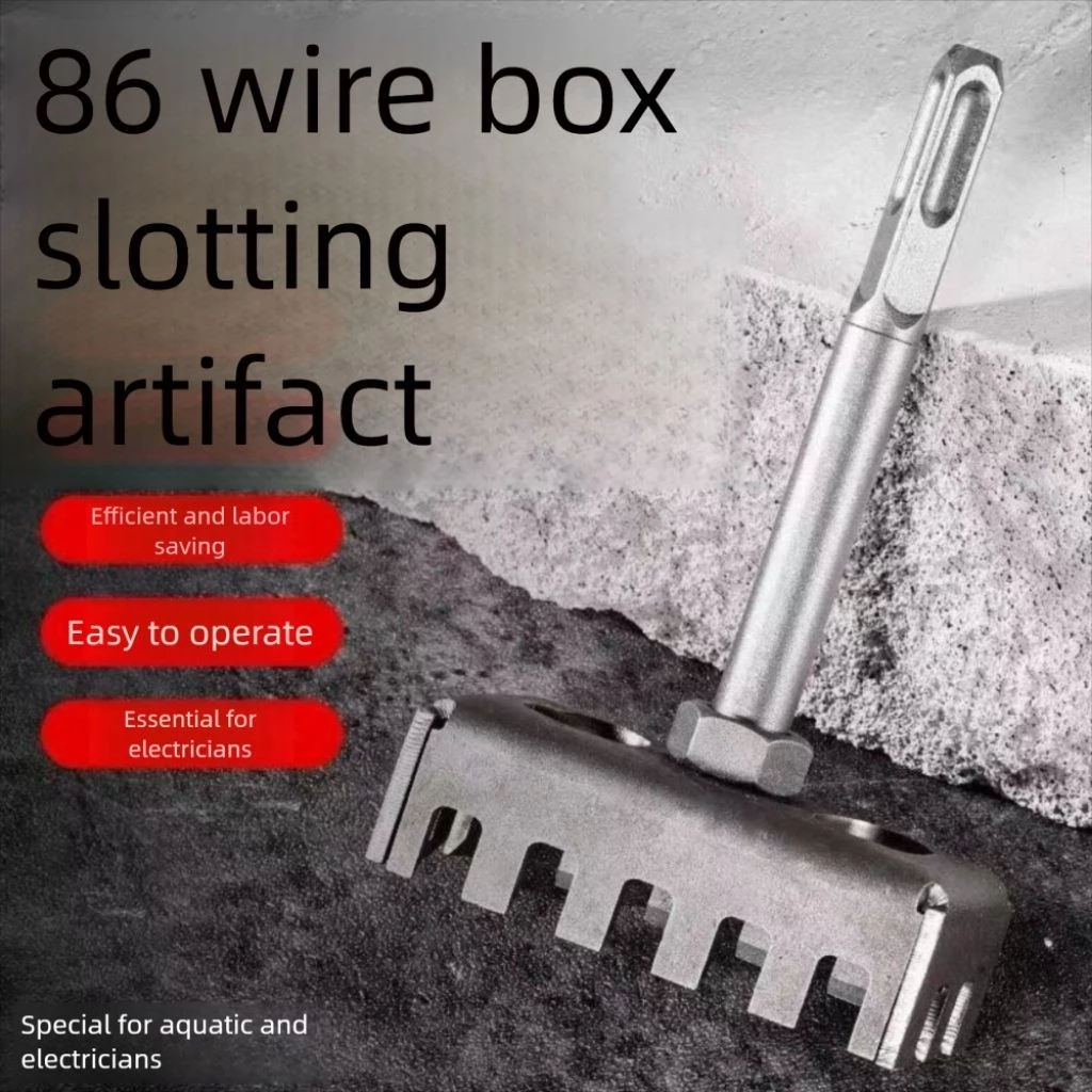 Square Hole Punch Drill Hole Cutter Chisel Concrete Wall Hack Conceal ...