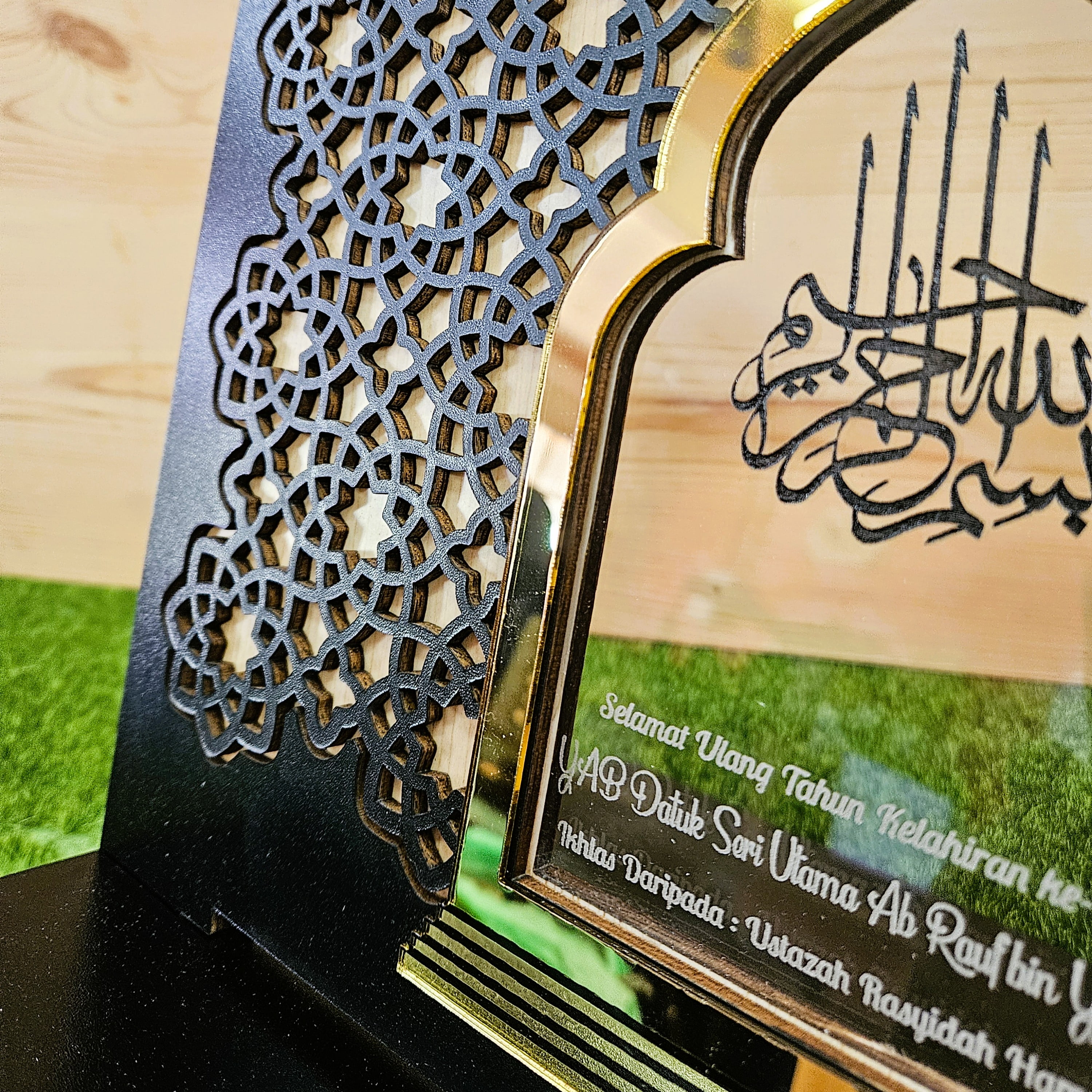 Laser Ukir Studio Rehal Hibrid Special Edition Black Gold Wooden ...
