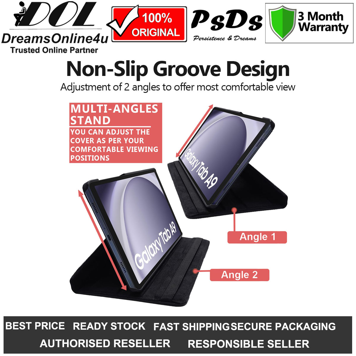 PsDs Samsung Tab A11 8.7 inch 2025 SM-X133 SM-X135 360 Rotation Drop ...