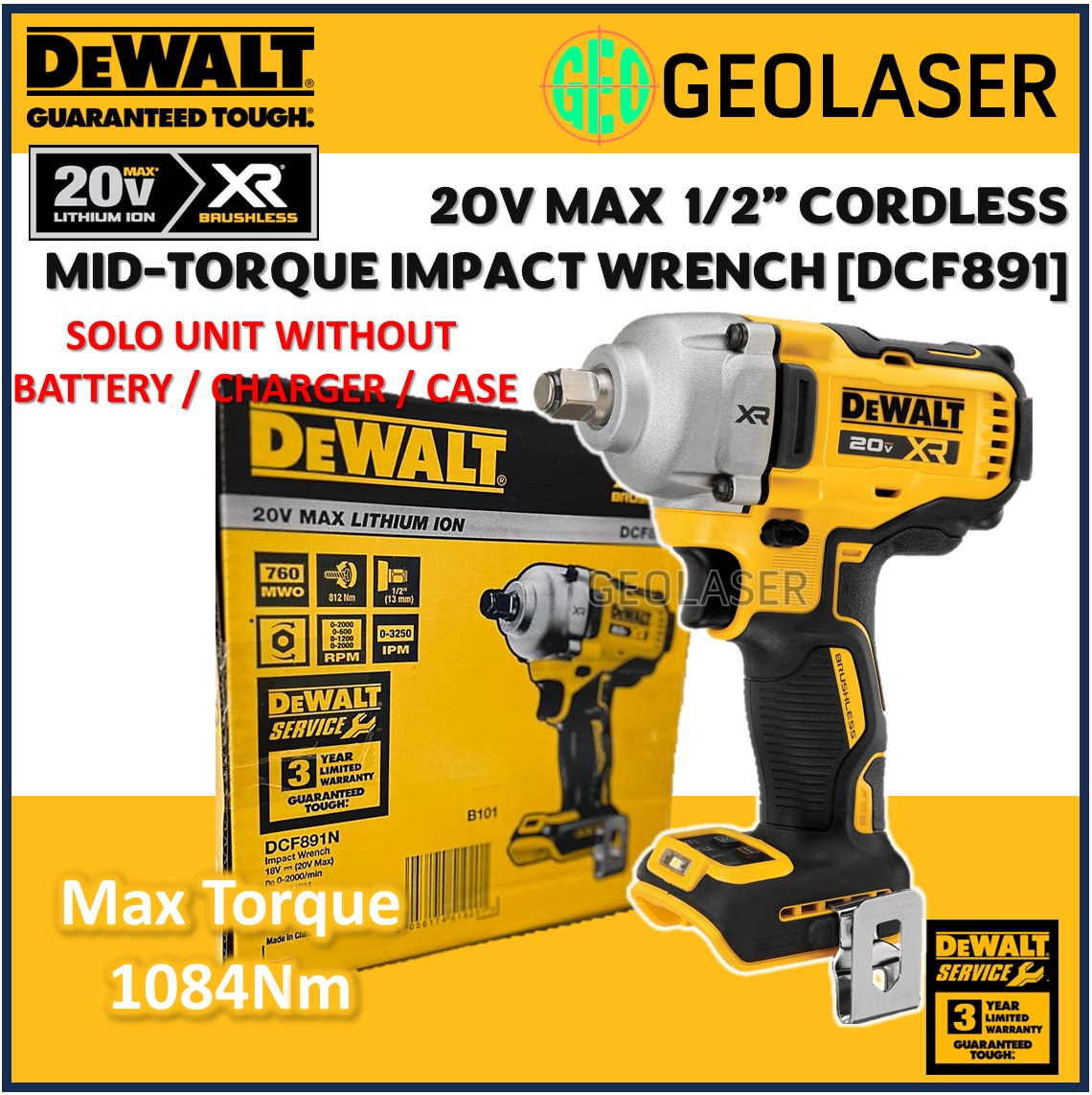 DeWalt 20V Brushless Cordless Combo Set of DCD100 Limited Edition ...