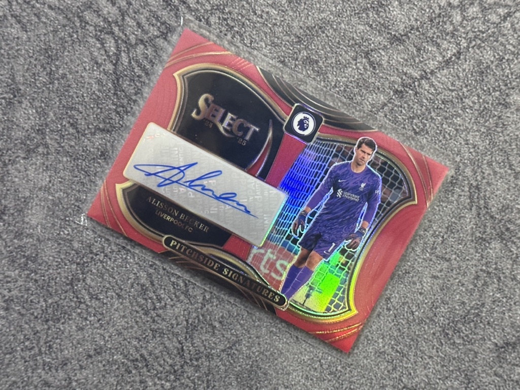 2024-25 Panini Select Alisson Becker Auto Red On Red Color Match ...