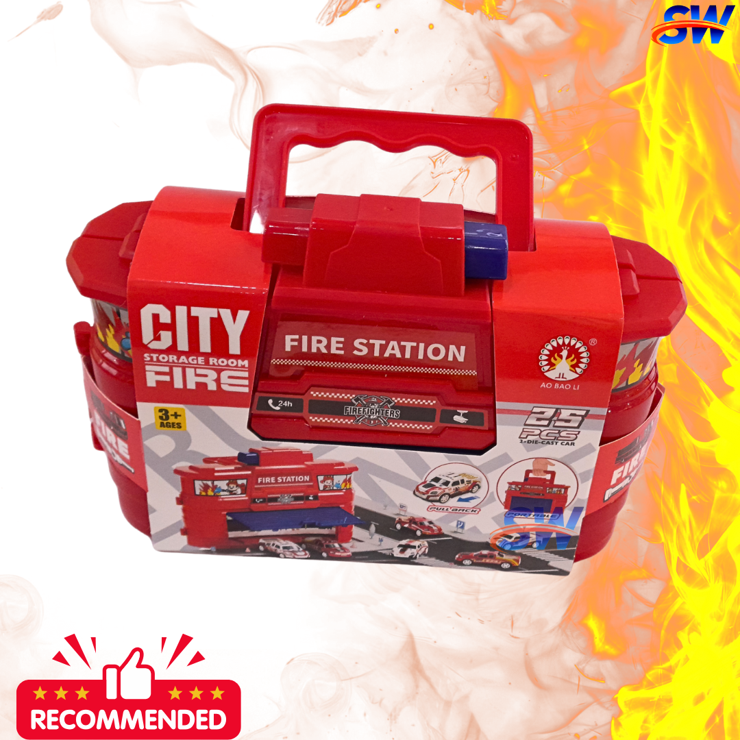 Toys For Kids Fire Station Toys Set (1Set) | Shopee Malaysia