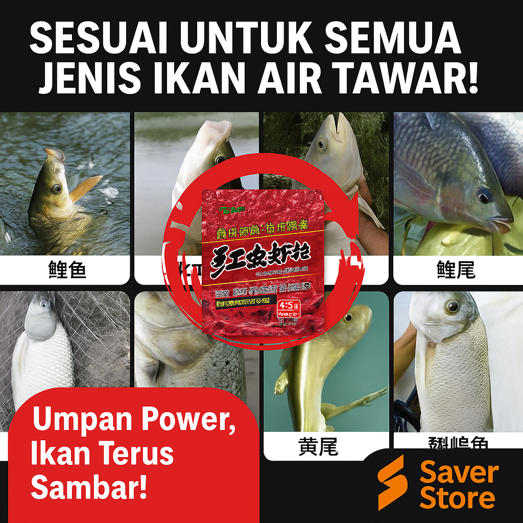 Umpan Ikan Umpan Udang Merah Cacing Merah Tarik Ikan Cepat Serbuk Umpan ...