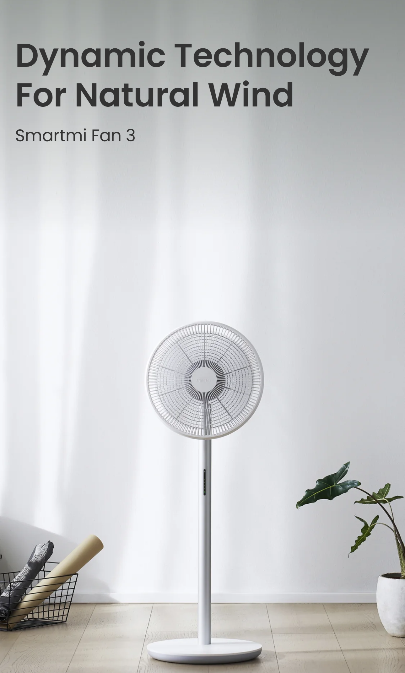 Smartmi Kipas Standing Fan 3 Tanpa Wayar Cordless Fan Up to 20 Hours ...