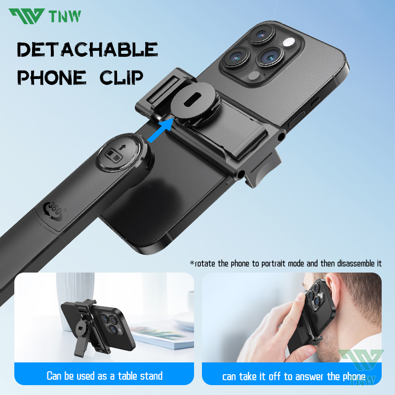 TNW P10 AI Face Tracking Gimbal stabilizer Selfie Stick Quadrapod with ...