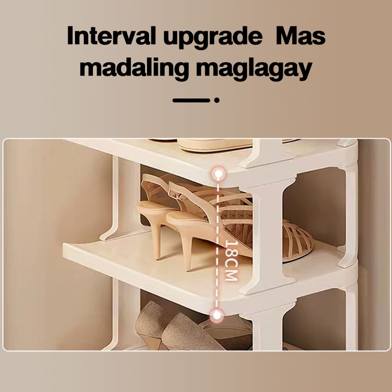 Rak Kasut Lipat Pelbagai Lapisan Plastik | Multi-Layer Folding Shoe ...