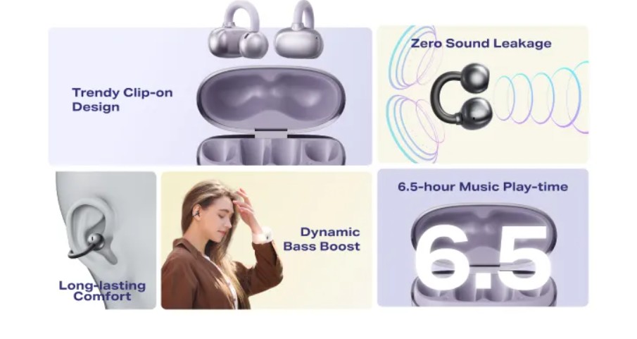 Infinix ZClip True Wireless Earphones l 36db Noise Cancellation l 6mic ...