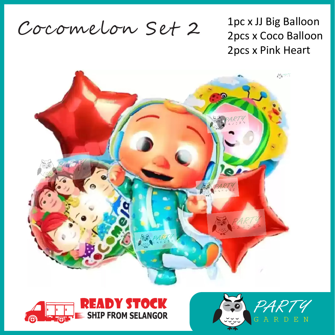 Cocomelon Combo Balloon Set Belun birthday set | Shopee Malaysia