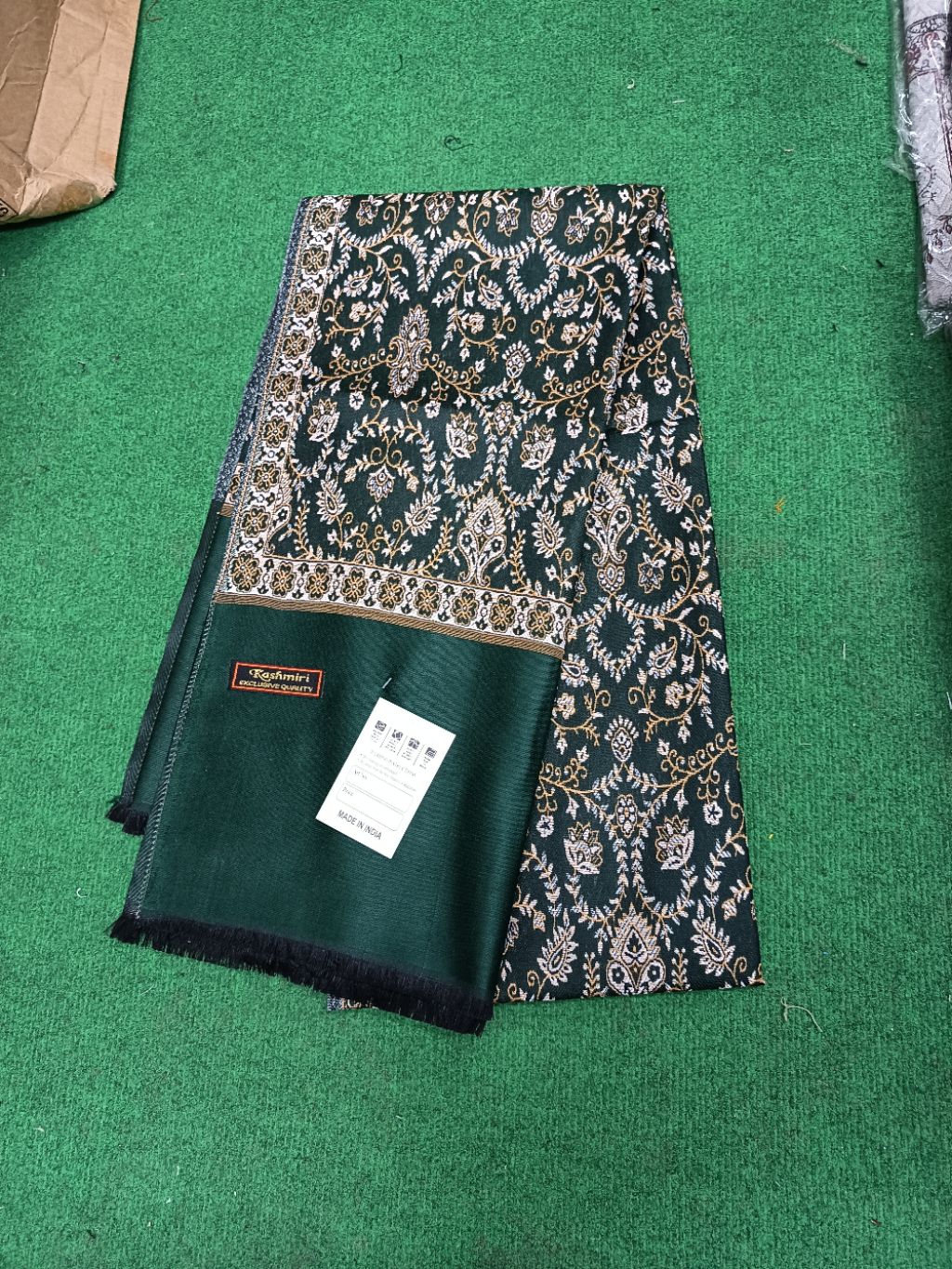 KAIN TABAL RIDAK KASHMIR /RIDA/SHAWL/SULAM BENANG EMAS KHASMIRI ...