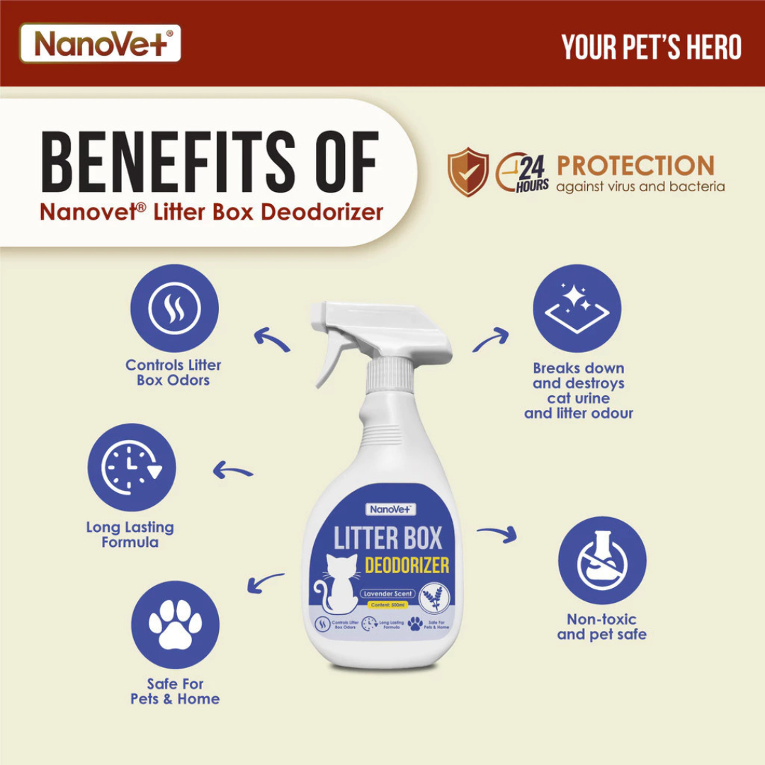 NANOVET Litter Box Deodorizer Spray (500ml) | Shopee Malaysia