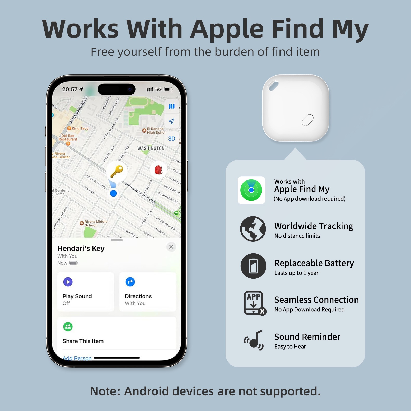 Smart Tracker Mini For IOS/ Android Wireless Bluetooth Anti Lost ...