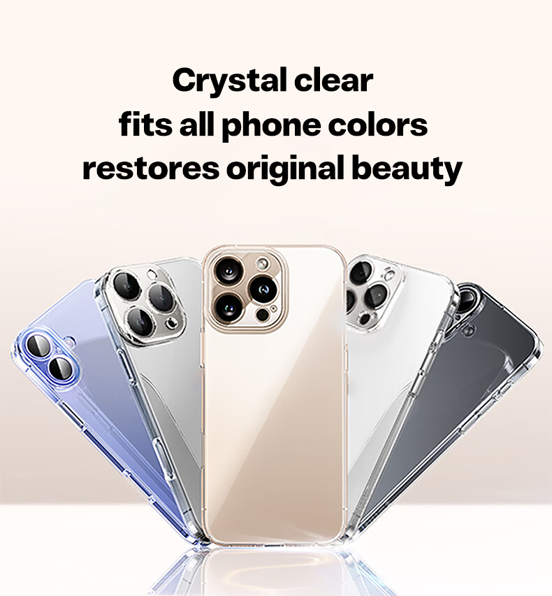TORRAS Crystal Clear Transparent Anti-Yellowing iPhone Case with Full ...