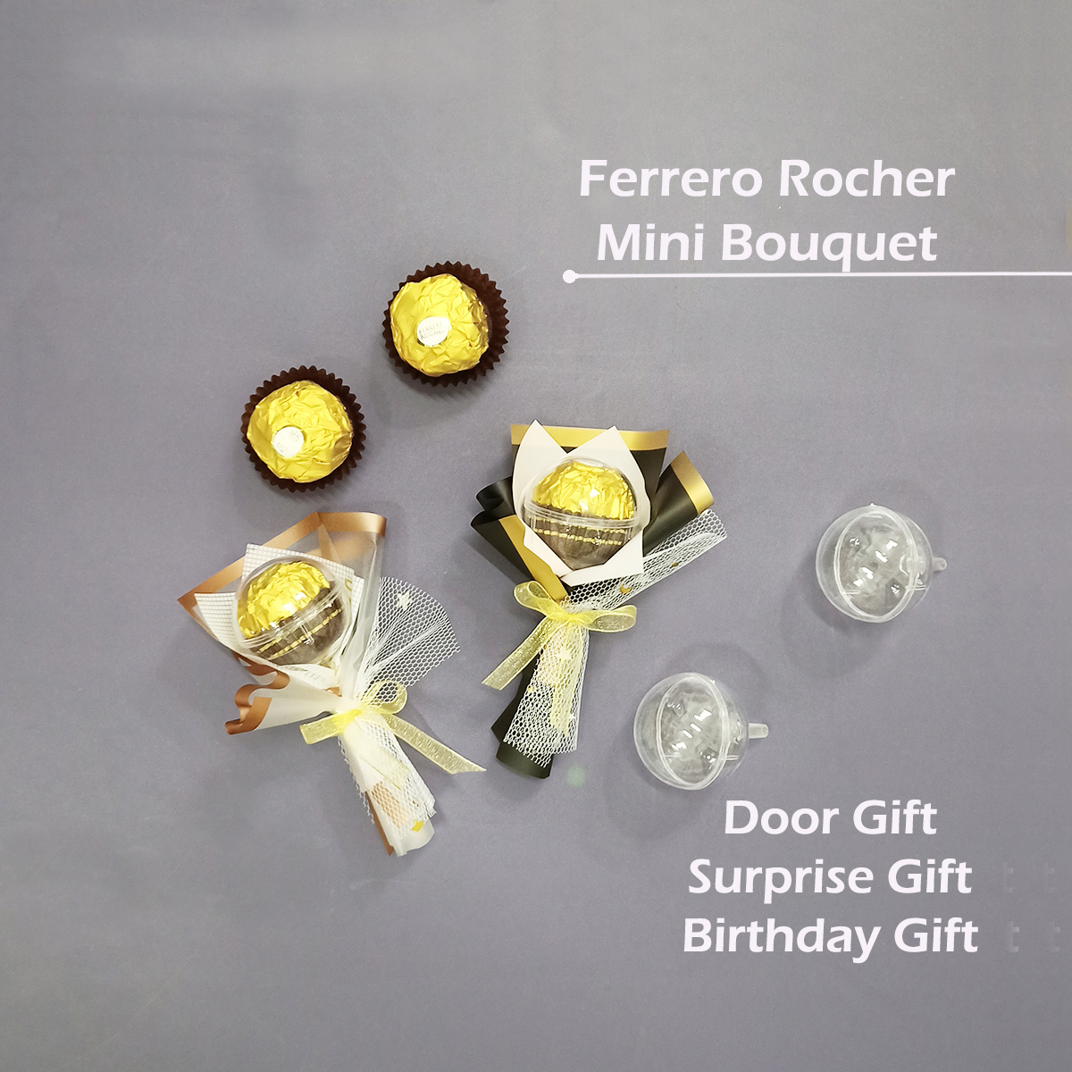 20pcs Ferrero Rocher Chocolate Mini Bouquet Birthday Party Wedding ...
