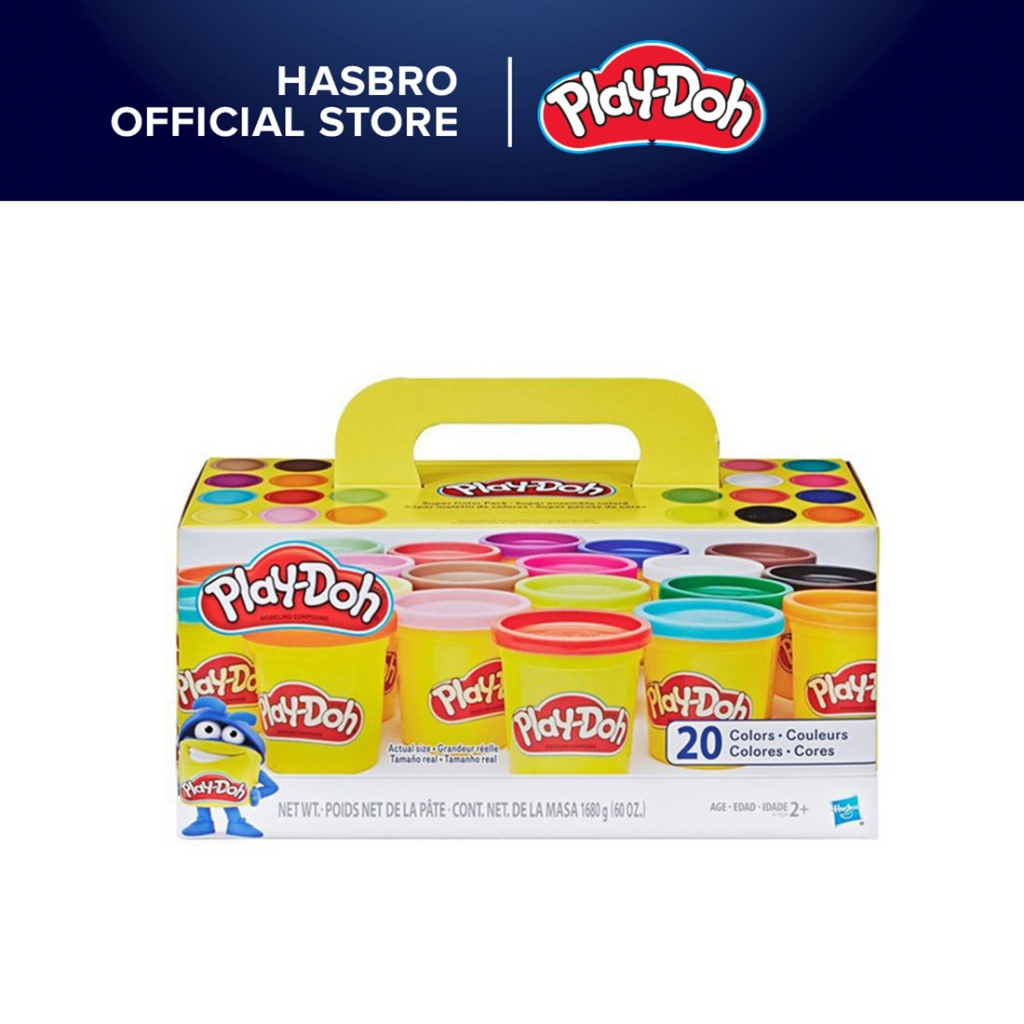 Play-Doh 20 Pack Super Color Bulk Set, 3 Ounce Cans, Kids Arts & Crafts ...