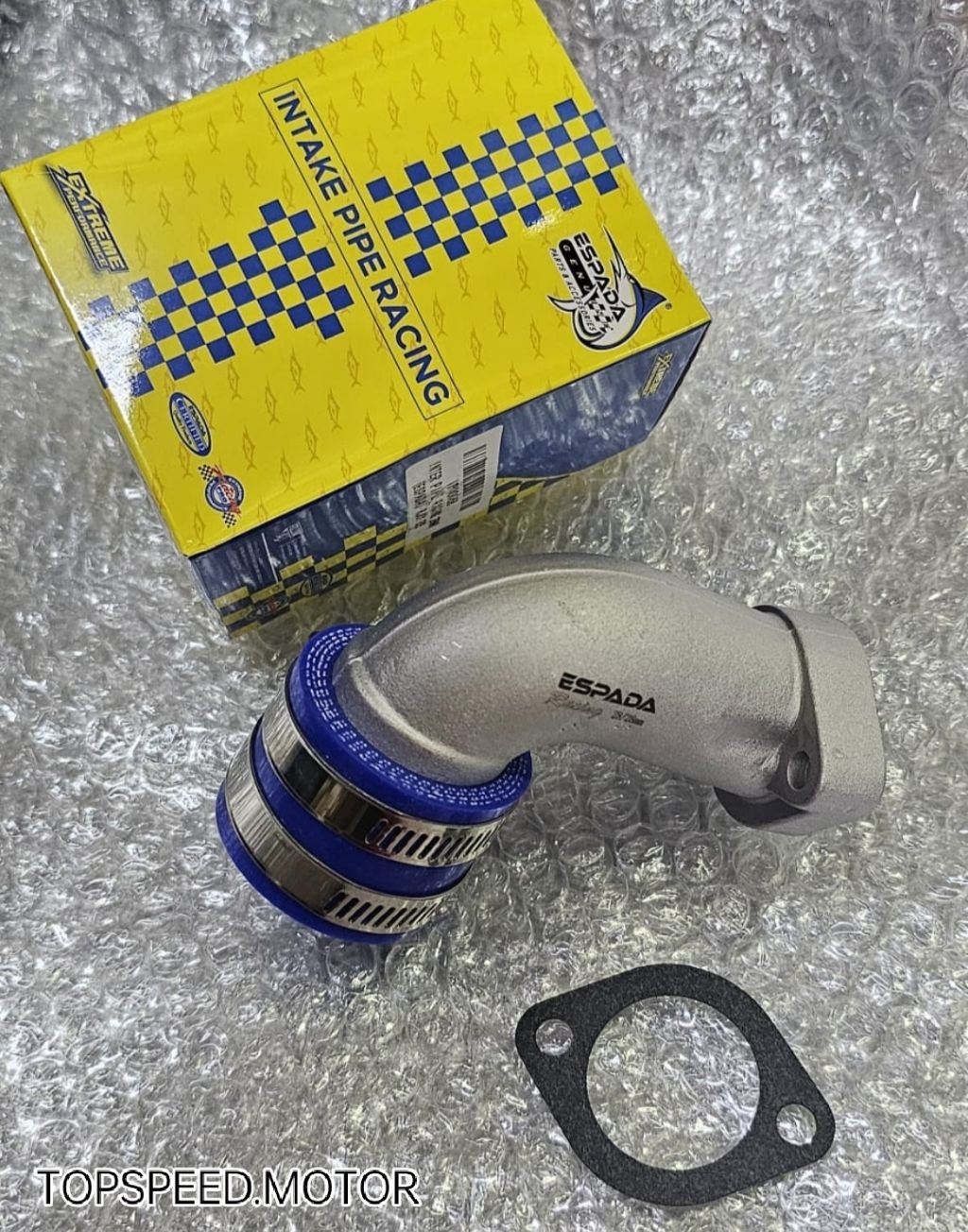 ESPADA 28MM PWK RACING INTAKE PIPE + HOLDER RUBBER SET (UNTUK MOTOR ...