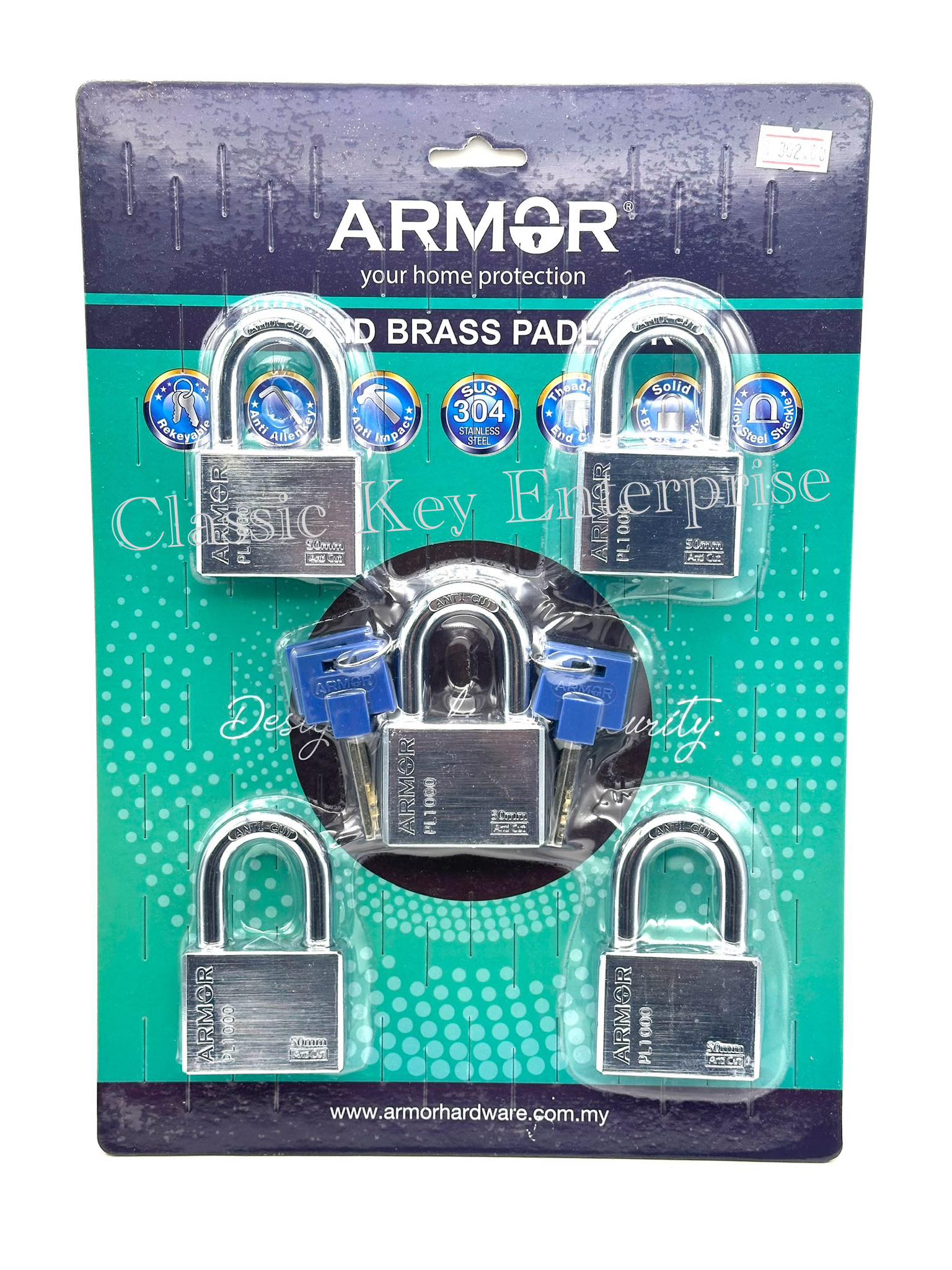 Armor pad lock kunci grill besi pintu APL-1000 Anti Cut 5pcs | Shopee ...