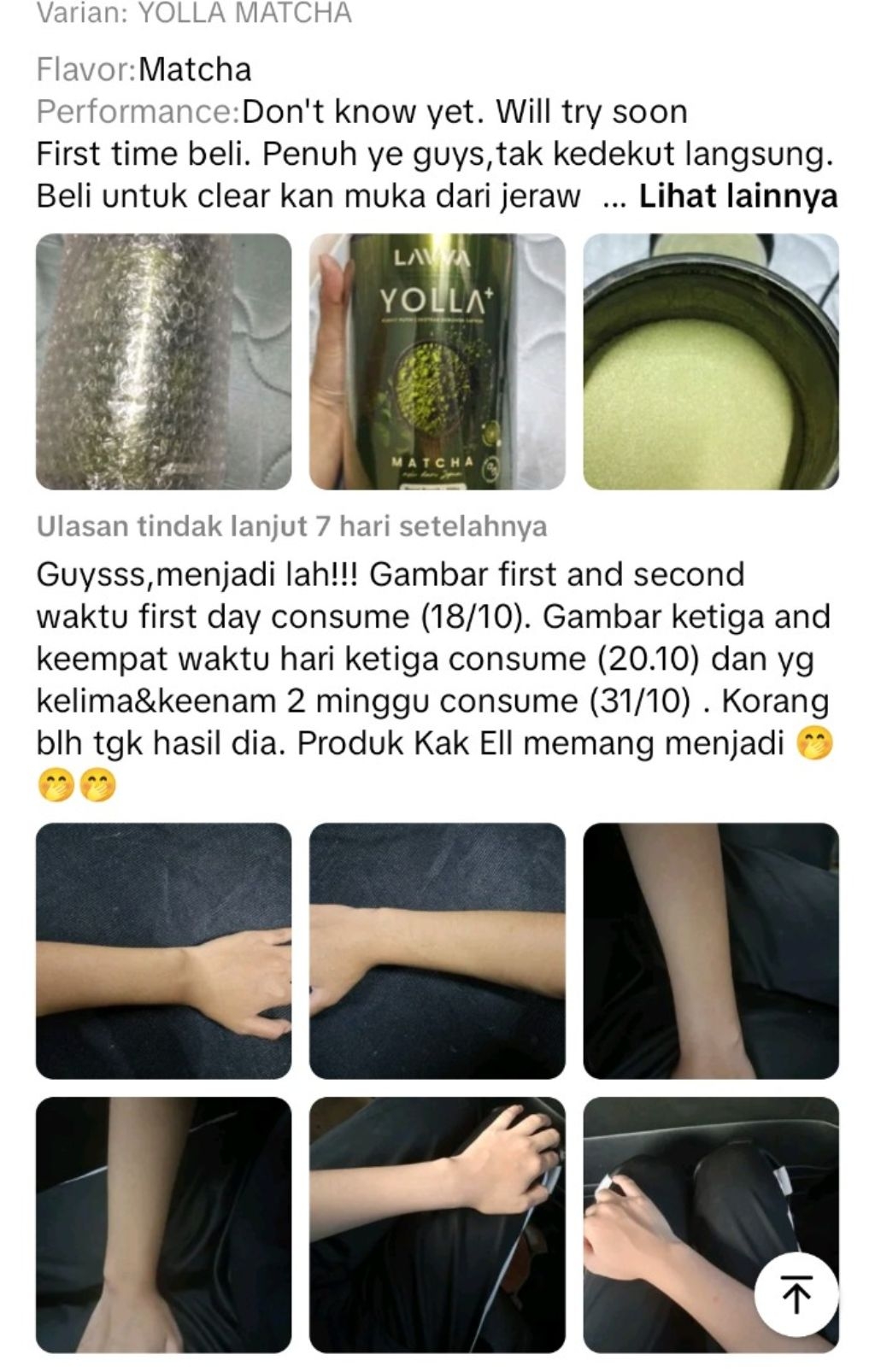LAVVA YOLLA + MATCHA 50X KESAN CERAH & CERAH DENGAN PREBIOTIK ...