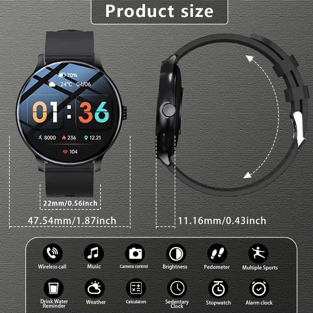 LAXASFIT GT2 smart watch sports watch Bluetooth call sports mode heart ...