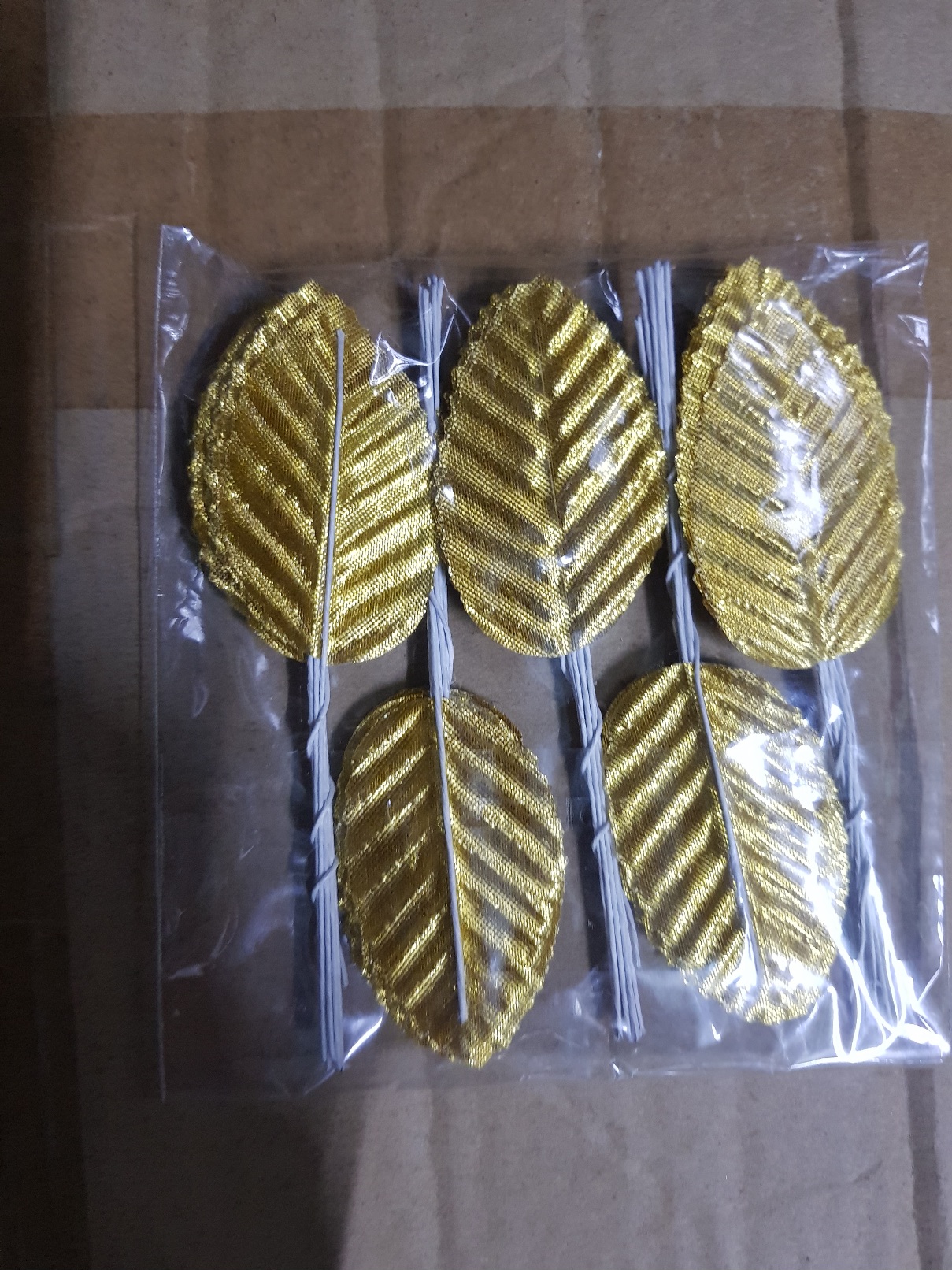 50pcs / 100pcs Daun gold silver untuk buatan sanggul lintang daun ros ...