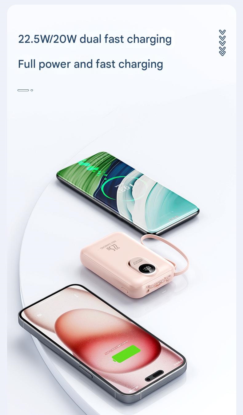 [CCC] Powerbank built-in four-wire 22.5W Super fast charging Suitable ...
