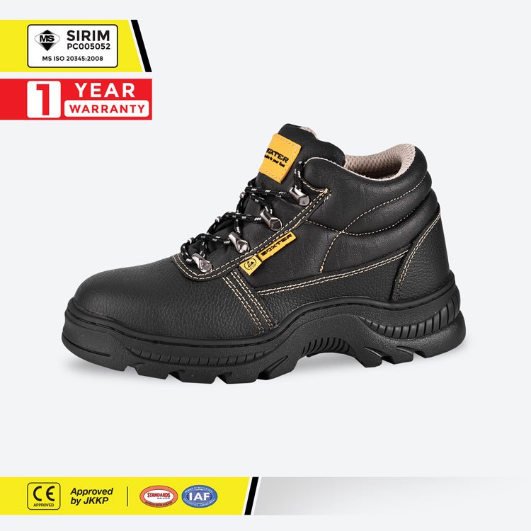 BOXTER Safety Shoes Mid Cut with Steel Toecap & Midsole Safety Shoes ...