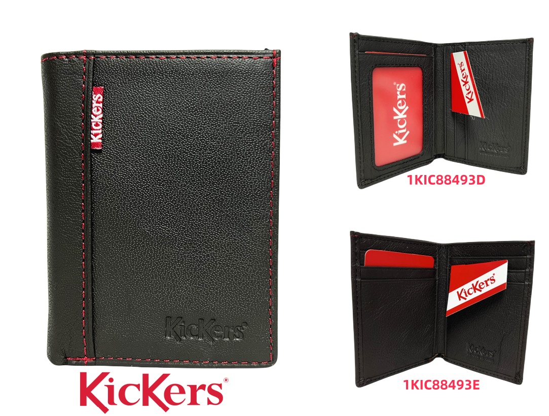 Kickers Genuine Leather Card Holder Small Purse Mini Wallet Dompet ...