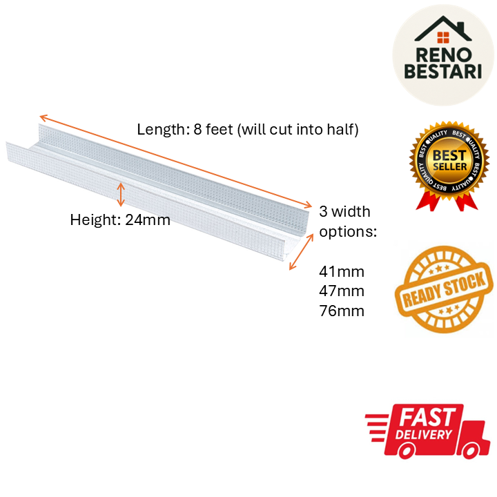 Metal Stud/U Channel for Partition Wall, Gypsum Board, Drywall ...