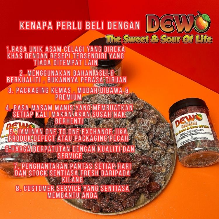 DEWO Asam Celagi Putih Celagi Merah Masam Manis Bergula Ada Biji Dried ...