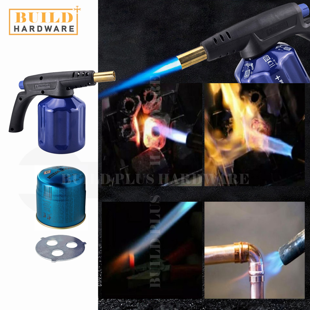 PROVIDUS TECHNIC Cartridge Blow Laser Torch Blowtorch PG900M Camping ...