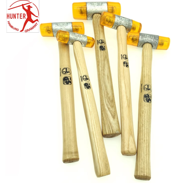 HUNTER GERMANY PLASTIC HAMMER Bumping Mallet wooden handle soft face ...