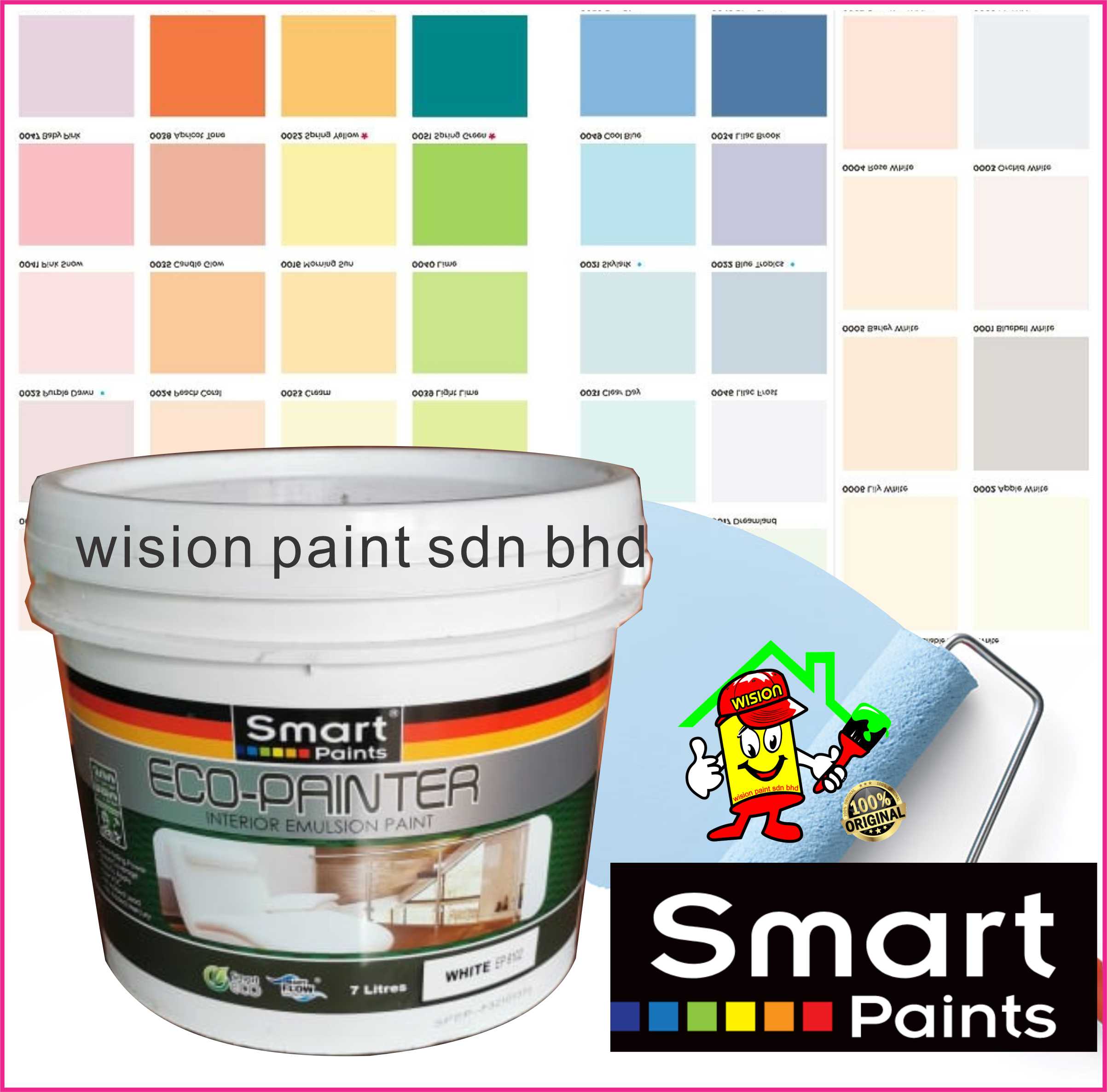 ( 7 LITER ) SMART PAINT ( ECO-PAINTER ) INTERIOR EMULSION PAINT / CAT ...