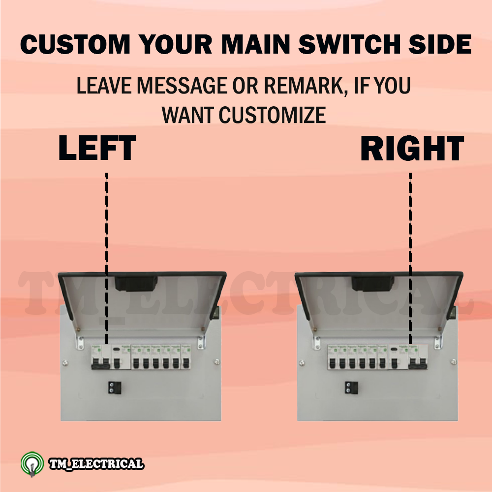 METAL DB BOX FULL COMPLETE SET SINGLE PHASE 40A / 63A RCCB/ELCB / MAIN ...