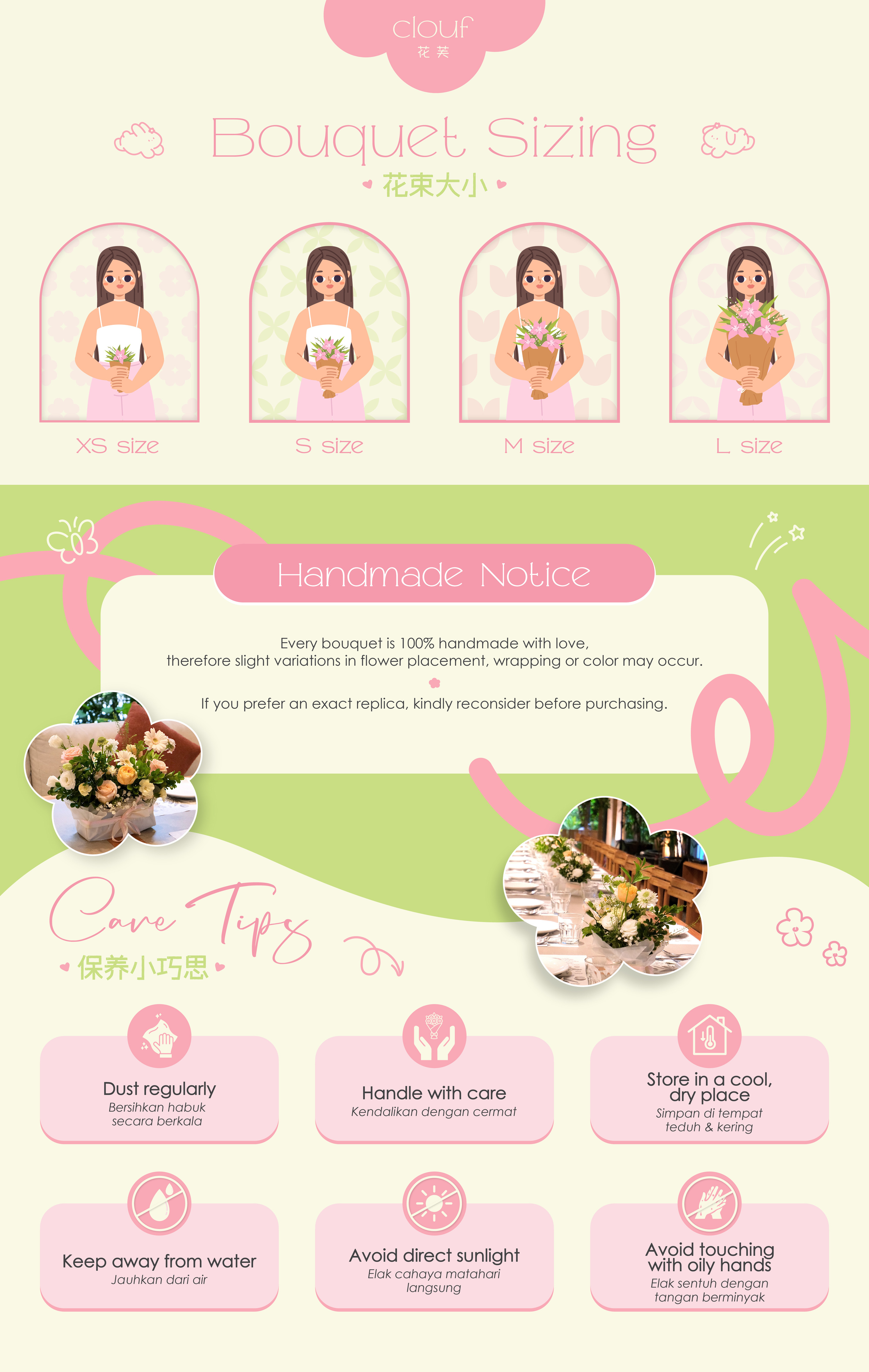 C L O U F | S09 – Sunshine Series | S Size | Daisy Soap Flower Bouquet ...