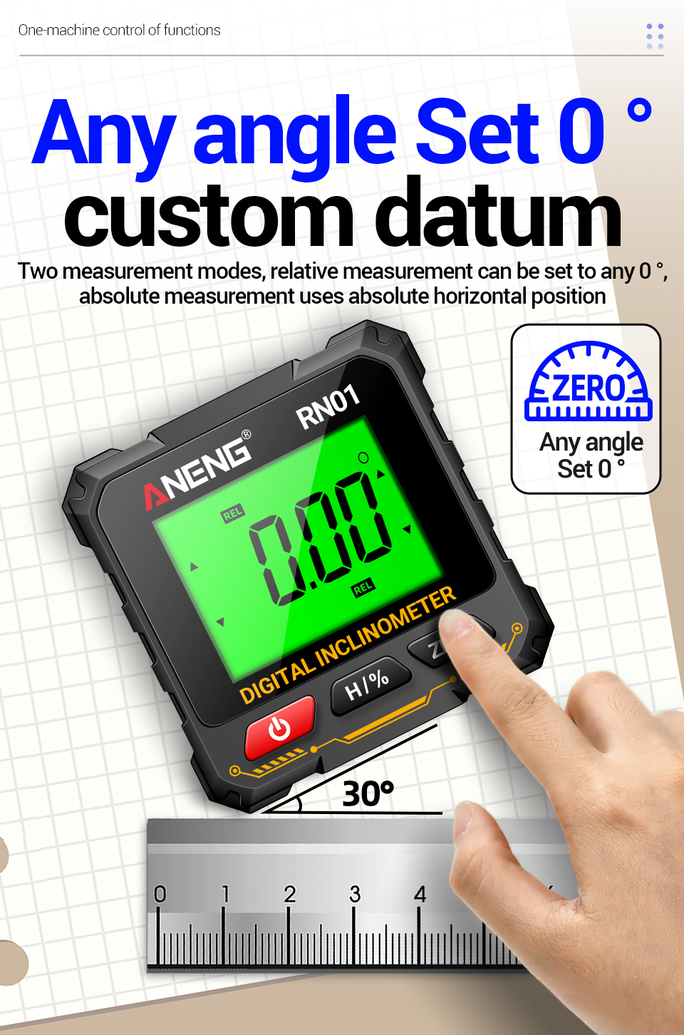 Multifunctional Digital Inclinometer Smart Digital Protractor Mini ...