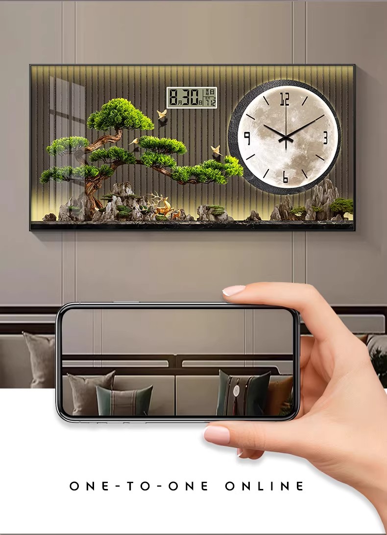 Unique Wall Hanging Clock- Landscape Art Clock Mural Decoration for ...