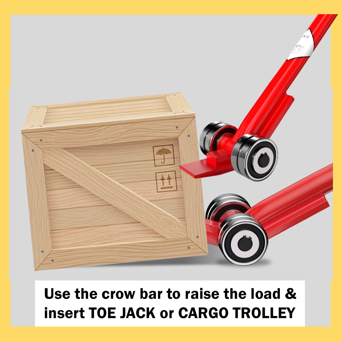 12 TON 180° STEEL WHEEL STEERING FREE LEVER HANDLE CARGO SKATE TROLLEY ...