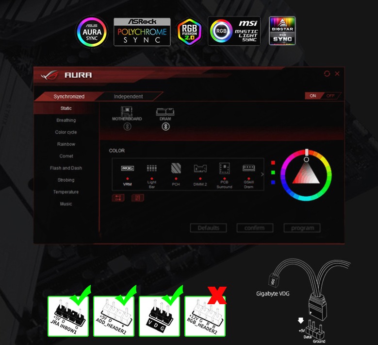 Castle IT 9 Port ARGB PWM Fan Hub RGB Temperature Control Dual Channel ...