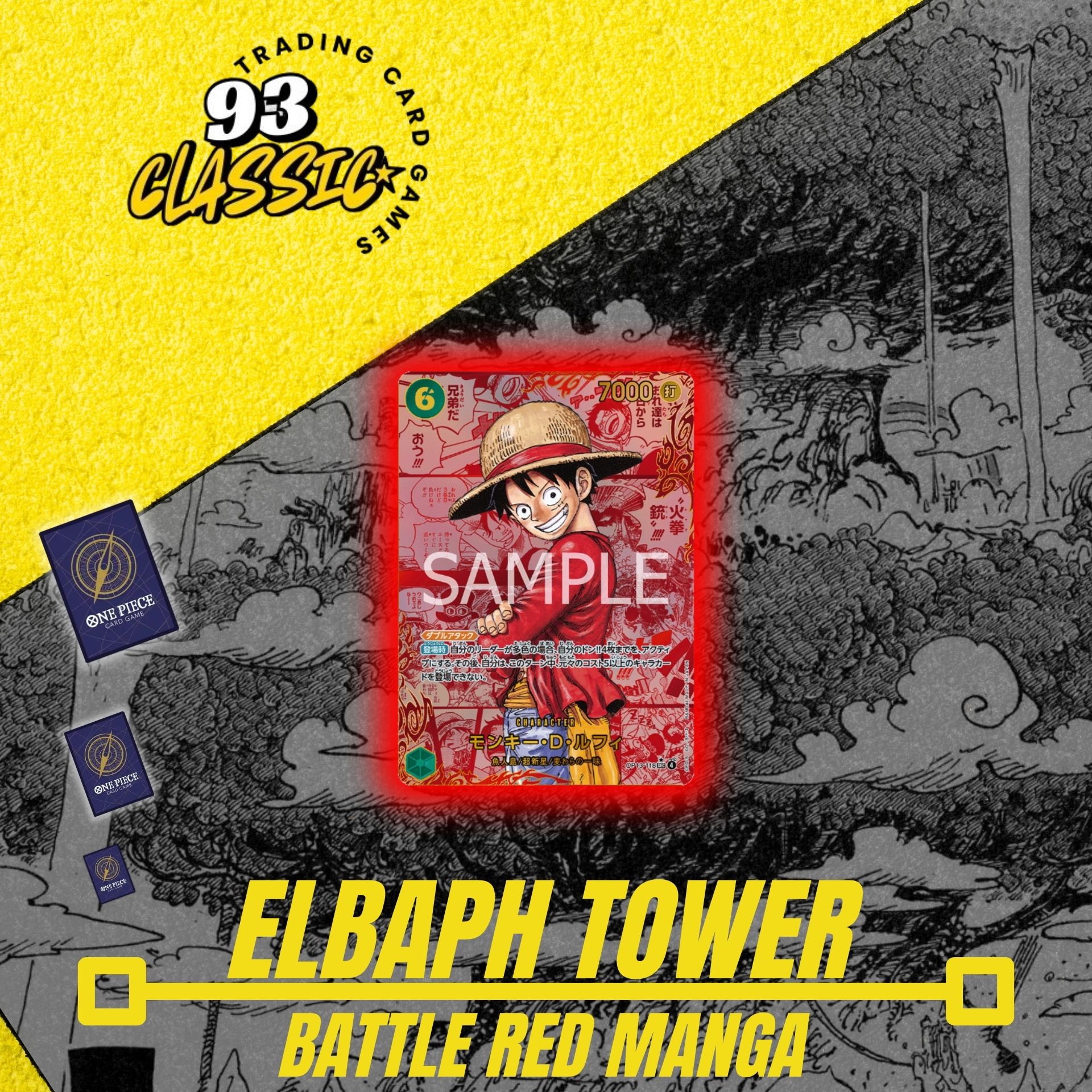 ELBAPH TOWER 6 MAP 1 BATTLE RED MANGA ONE PIECE CARD GAMES [LIVE RIP ...