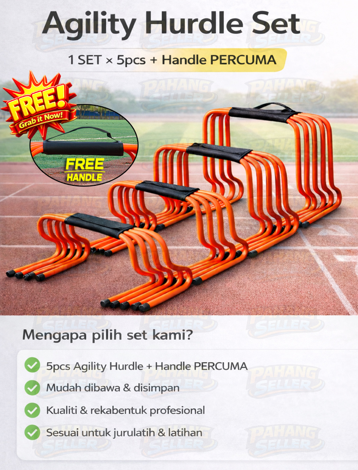Agility Hurdle Set Football Training Hurdle (1SET x 5pcs) | Shopee Malaysia