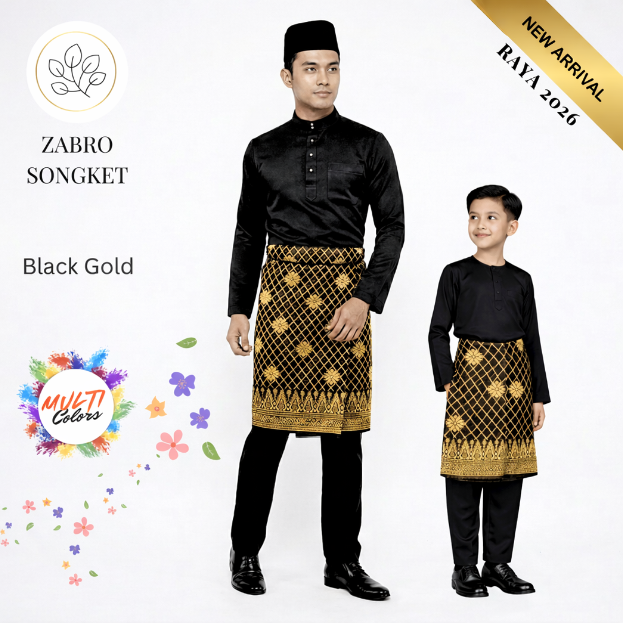 ZABRO: Sampin Songket Dewasa Elight Series 2.25 Meter or Budak S,M,L,XL ...