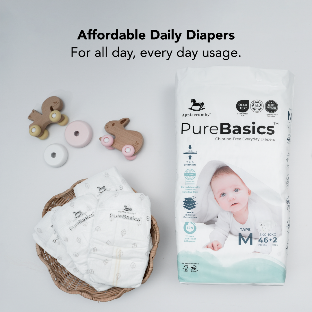 [Bundle of 4] Applecrumby PureBasics Pull Up Diapers | Shopee Malaysia