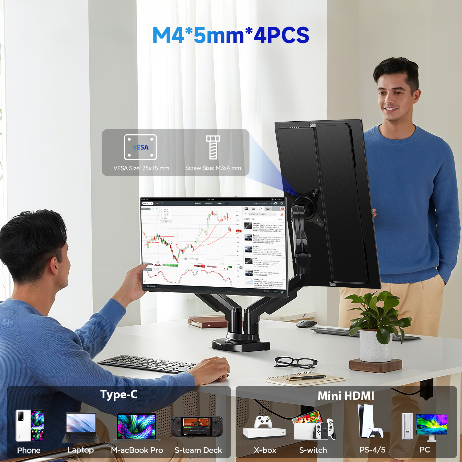 EVICIV [Local delivery] 24.5 Inch Touch Screen Portable Monitor 165Hz ...
