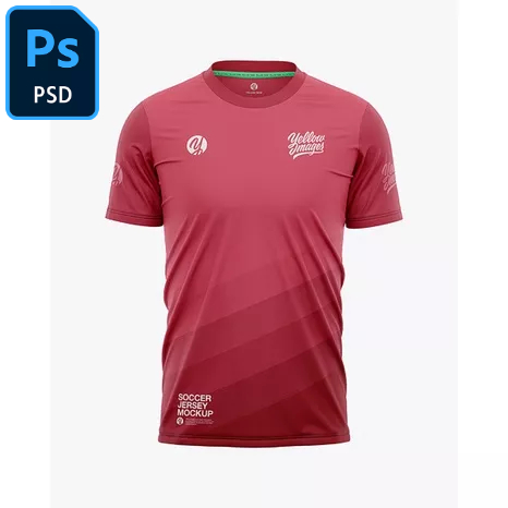 Crew Neck Soccer Jersey Mockup 6000x6000 px Photoshop | Mockup Tshirt ...