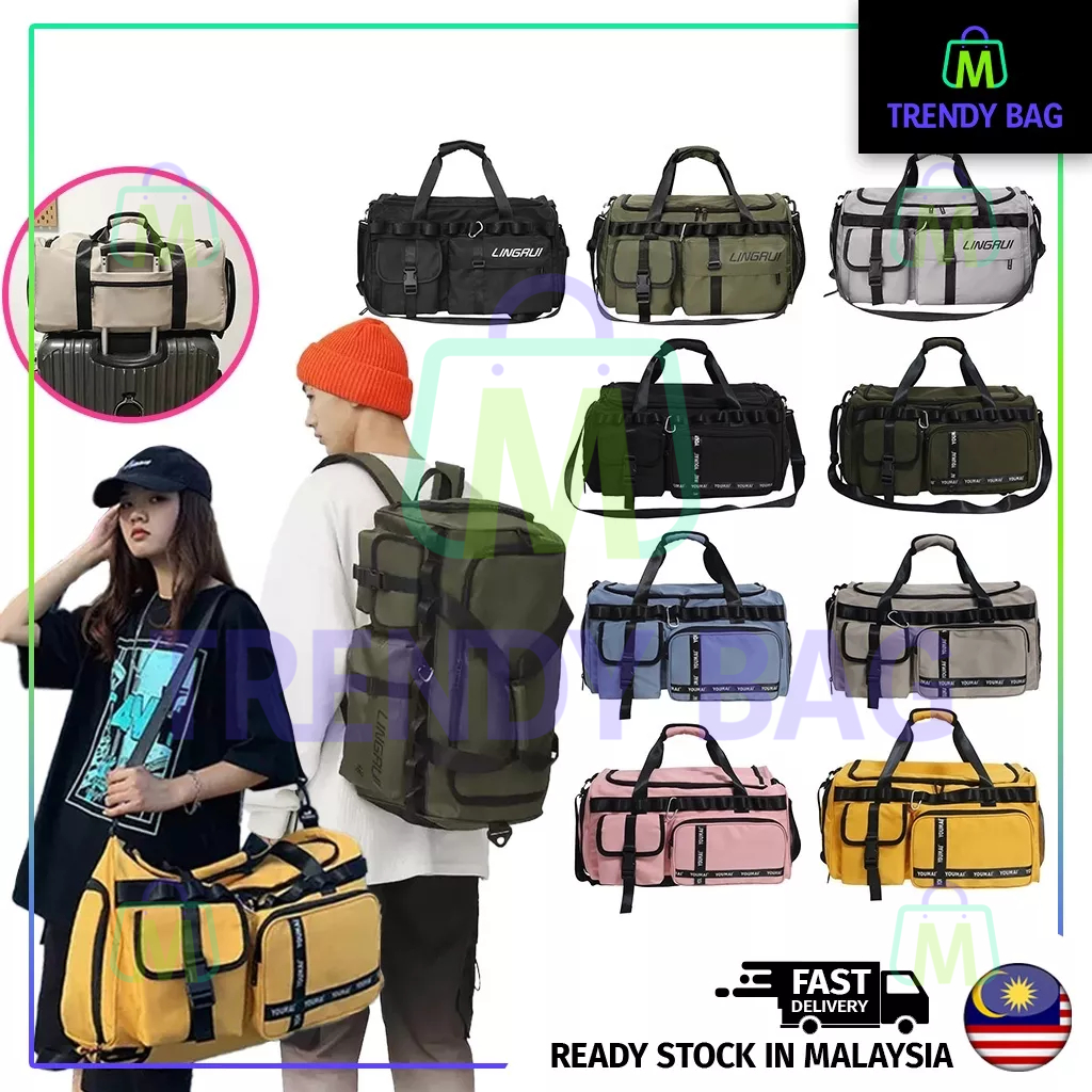 Travel Bagpack Duffel Bag Pack Travel Beg Baju Beg Travel Backpack Gym ...