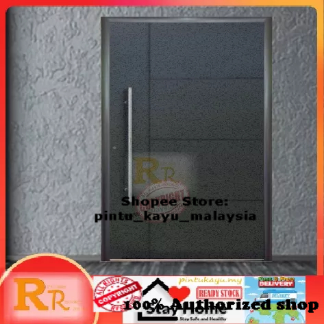 RR40NP1S3H Full Solid Heavy Duty | Main Door | Pintu Kayu | Malaysia Door | Pintu murah | Shopee ...