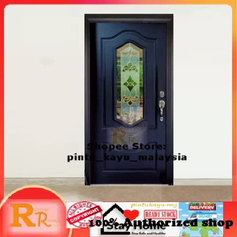 RRG2 Full Solid Glass Door | Main Door | Pintu Kayu | Malaysia Door ...