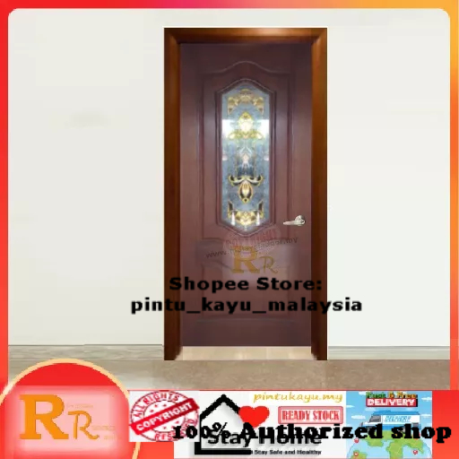 RRG2-N NYATOH Full Solid Glass Door | Main Door | Pintu Kayu | Malaysia ...